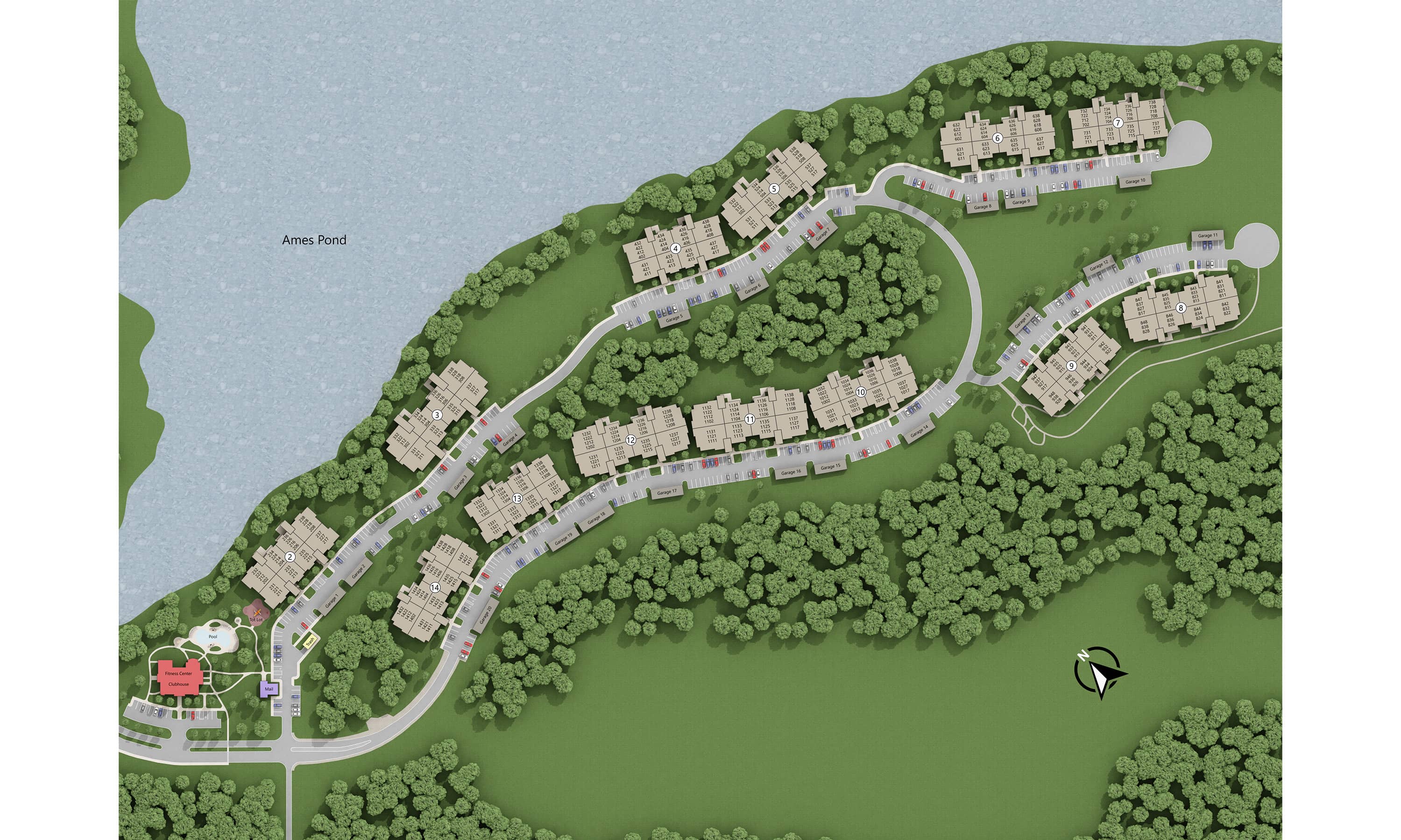 Interactive Map | Lodge at Ames Pond